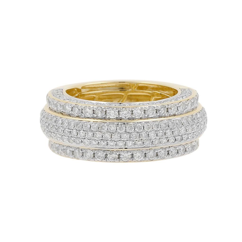 MENS FULLY ICED OUT MOISSANITE BLING HIP HOP BAND RING – CUSTOM HIP HOP ...